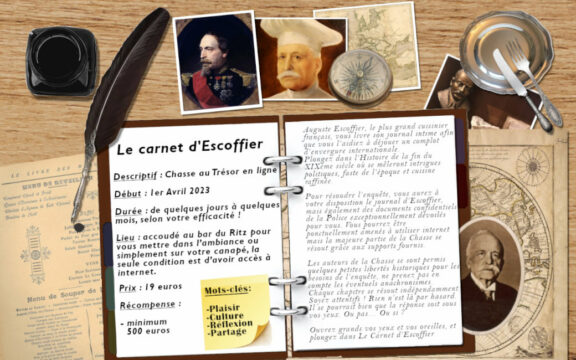 Précisions au sujet de la chasse au trésor Le Carnet d’Escoffier ...